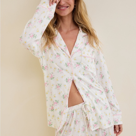 aerie | Intimates & Sleepwear | Aerie Real Soft Pajama Shirt Trouser Pj ...